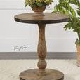 Uttermost Kumberlin Wooden Round Table | Scout & Nimble