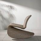 Portia Wicker Modern Outdoor Rocking Chair - Vintage White