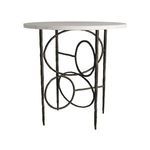 Simeon White Marble End Table | Scout & Nimble