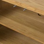 Faine Light Natural Oak Curved Media Console | Scout & Nimble