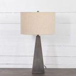 Leander Pewter Pyramid Table Lamp | Scout & Nimble