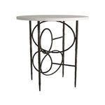 Simeon White Marble End Table | Scout & Nimble