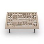 Yves Armless Chair+Ottoman Brown/Sand | Scout & Nimble