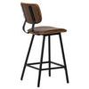 Huels Brown Leather Counter Stool | Scout & Nimble