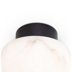 Parker Alabaster Oil Rubbed Bronze & Natural Stone Flush Mount