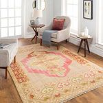 Anadolu Hand-Knotted Dusty Pink / Rose Rug - 8' x 10' | Scout & Nimble