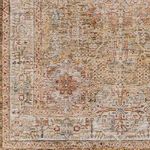 Naila Vintage-Inspired Woven Green / Rust Rug - 5'3" Round