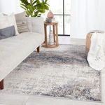 Delano Abstract Gray/ Ivory Rug | Scout & Nimble