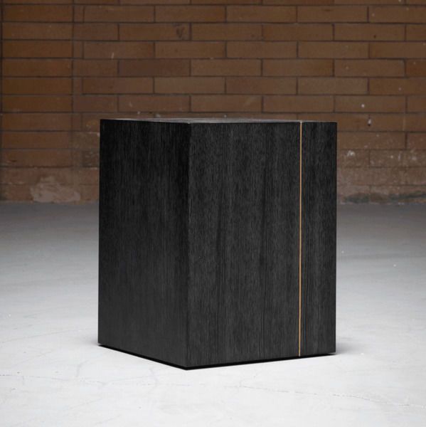 Brighton Brushed Carbon Oak End Table | Scout & Nimble