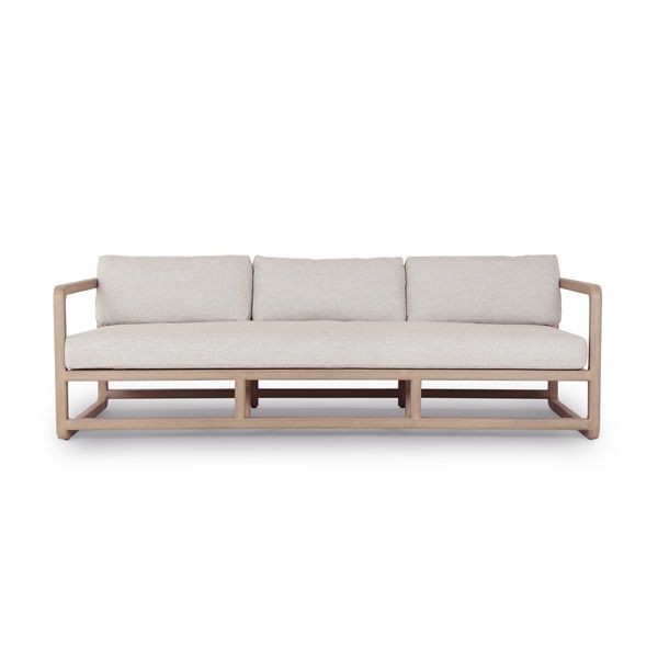 Callan 90" Modern Wooden Outdoor Sofa | Scout & Nimble