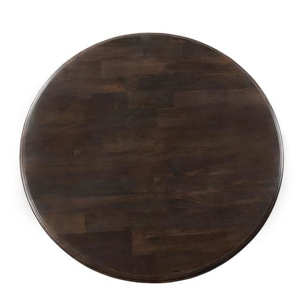 Toulon Vintage Brown Round Dining Table | Scout & Nimble