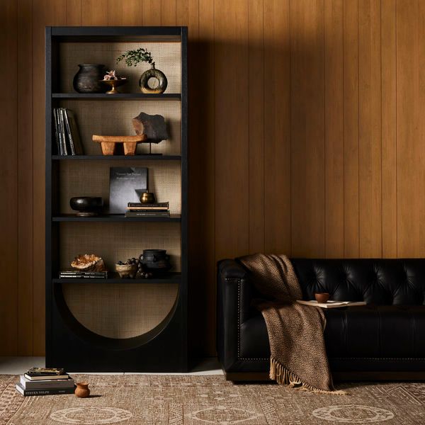 Higgs Cane Bookcase - Light Natural Cane | Scout & Nimble