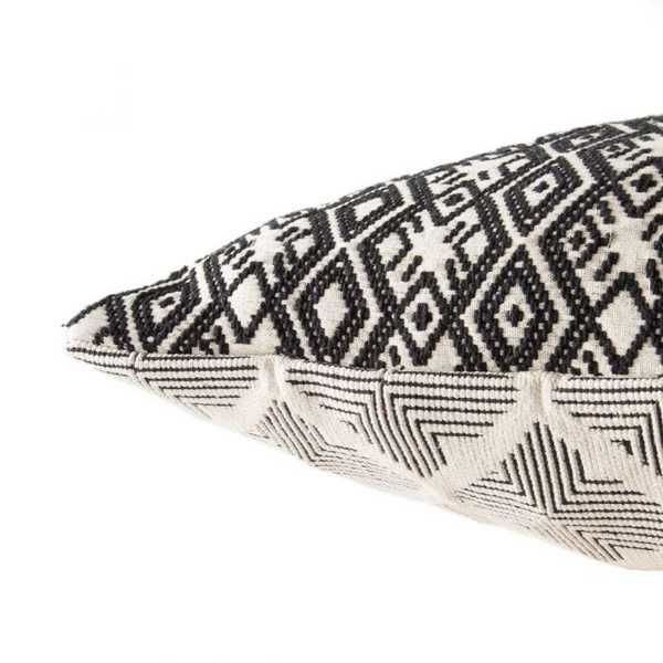Castanet Tribal Black/ White Throw Pillow 22 Inch | Scout & Nimble