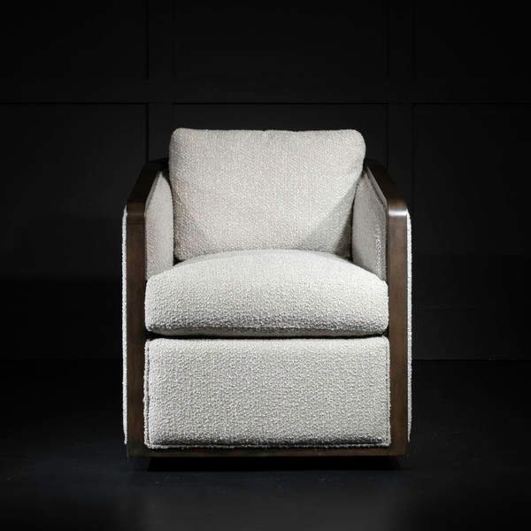 Colby Glenn Frost Performance Fabric Occasional Swivel Chair