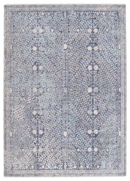 Larkin Floral Blue/ Light Gray Rug | Scout & Nimble