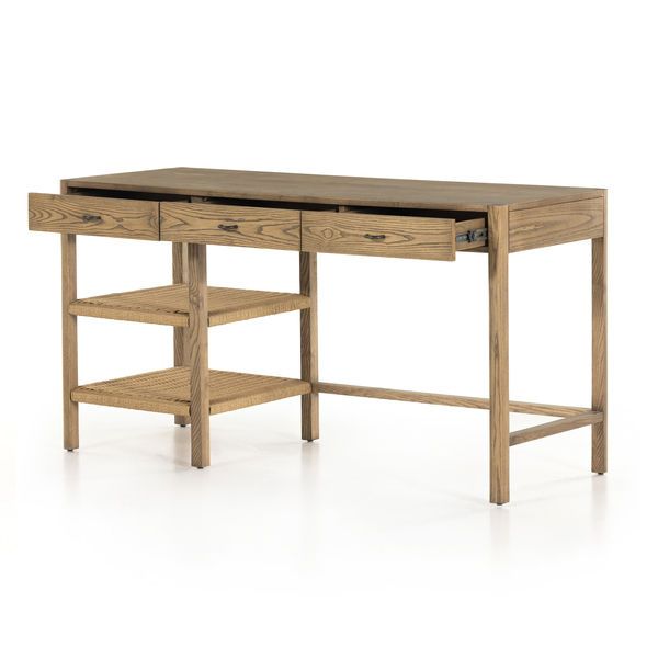 Zuma Natural Ash Modular Desk | Scout & Nimble