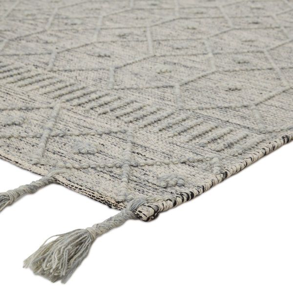 Vibe By Anza Handmade Trellis Light Blue/ Cream Rug | Scout & Nimble