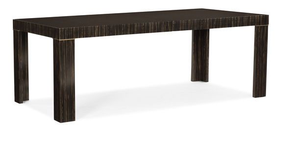 Brown Wood Modern Rectangular Edge Dining Table | Scout & Nimble