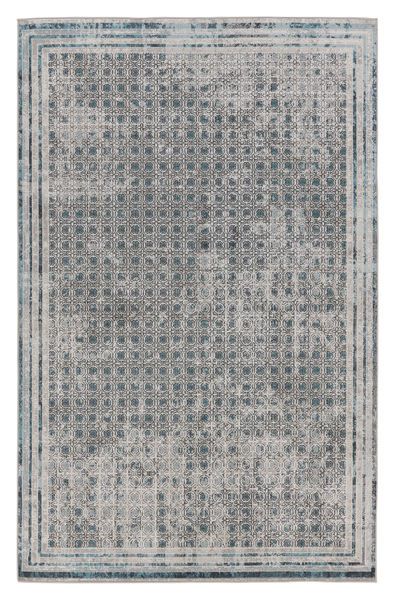 Allora Trellis Light Gray/ Blue Area Rug | Scout & Nimble