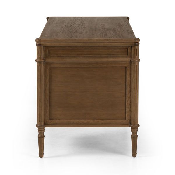 Toulouse Solid Oak Executive Desk | Scout & Nimble