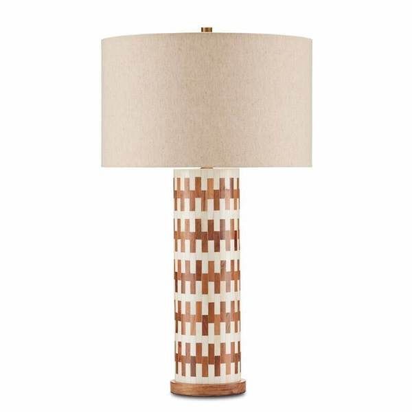 Tia Wood & Bone Table Lamp | Scout & Nimble