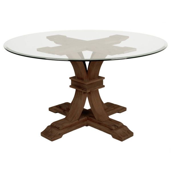 Devon 54" Round Glass Dining Table | Scout & Nimble