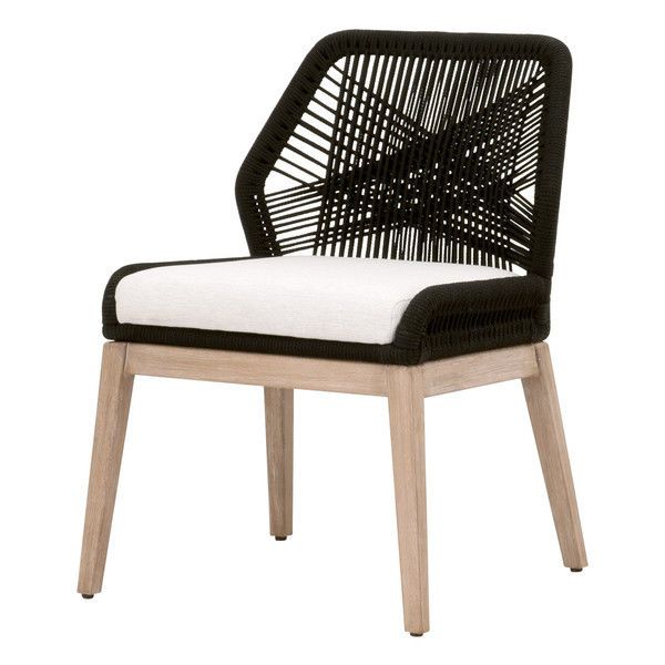 Loom Black Rope Mahogany Dining Chair, Set of 2 | Scout & Nimble