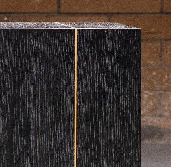 Brighton Brushed Carbon Oak End Table | Scout & Nimble
