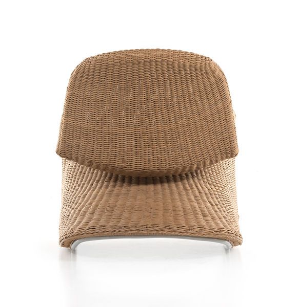 Portia Wicker Modern Outdoor Rocking Chair - Vintage Natural