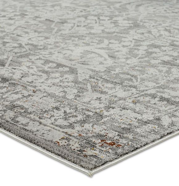 Elvira Modern Floral Gray/ Cream Rug - 5'11" x 8'11" | Scout & Nimble