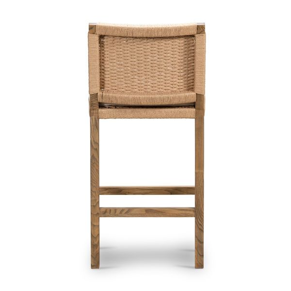 Zuma Natural Paper Cord Bar Stool | Scout & Nimble