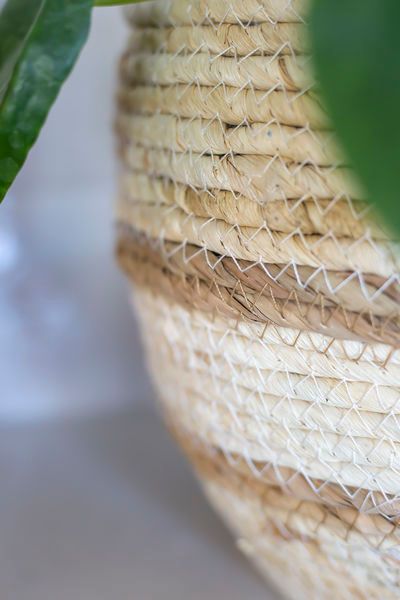 Maize Baskets With Leather Handle Set | Scout & Nimble