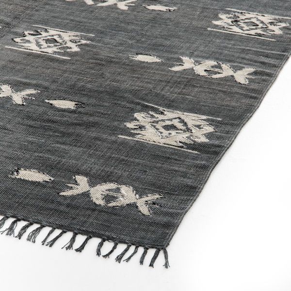Tribal Faded Black Rug - 3'X6' | Scout & Nimble