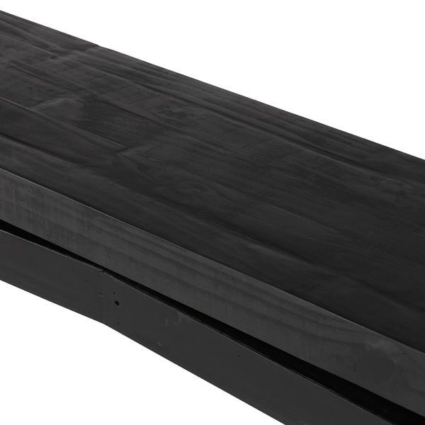 Matthes Pine Rectangle Console Table - Aged Black Pine