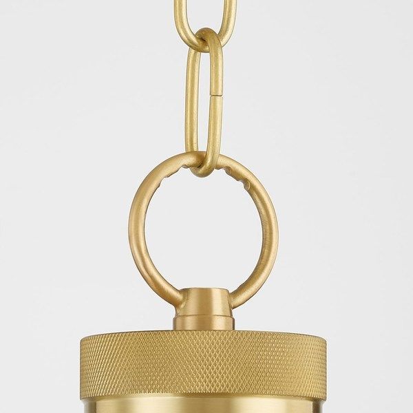 Beverly Large Gold Frosted Glass Sphere Pendant Light | Scout & Nimble