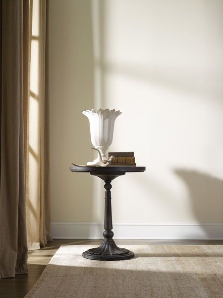 Corsica Dark Round Bedside Table | Scout & Nimble