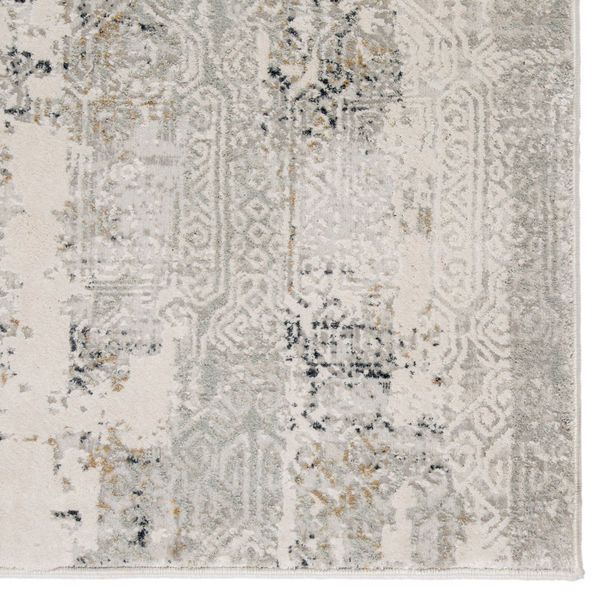 Jaspal Tribal Gray / White Area Rug | Scout & Nimble