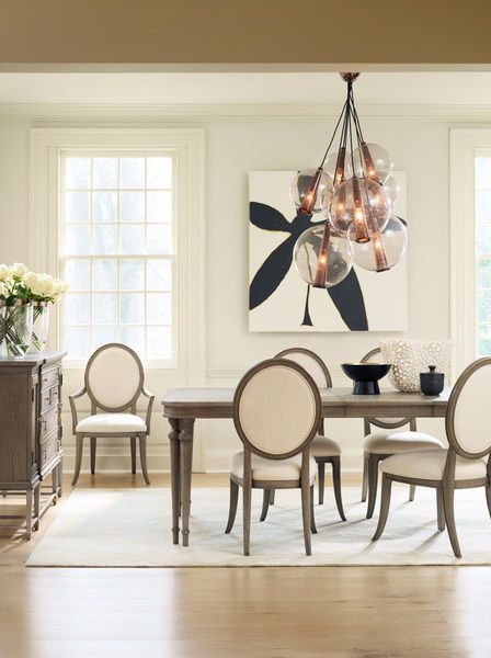 Darling Upholstered Oval Back Arm Chair | Scout & Nimble