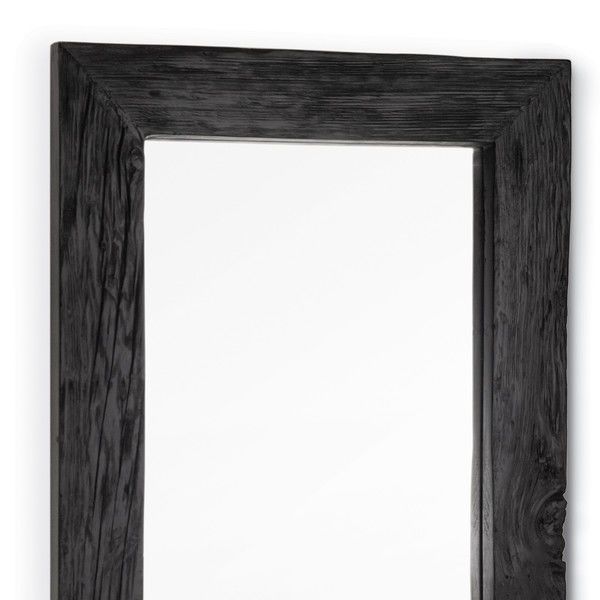 Ash Reclaimed Wood Frame Mirror - Black | Scout & Nimble