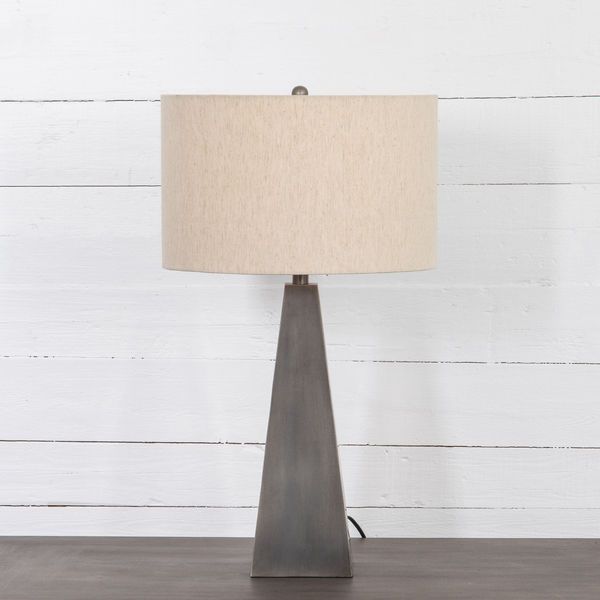 Leander Pewter Pyramid Table Lamp | Scout & Nimble