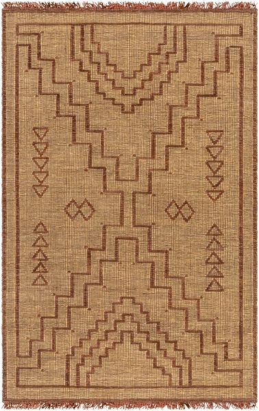 Touareg Woven Jute Brown / Mustard Rug - 2'6" x 8' | Scout & Nimble