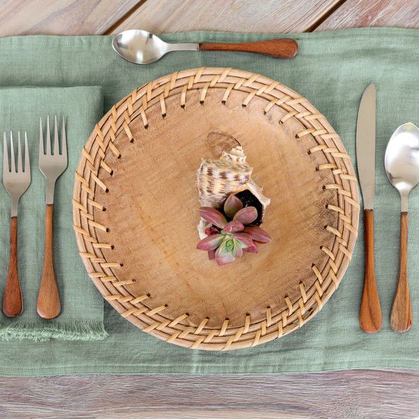 Rattan Lace Edged Charger | Scout & Nimble