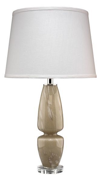 Belted Table Lamp Taupe Glass Classic Cone Shade | Scout & Nimble