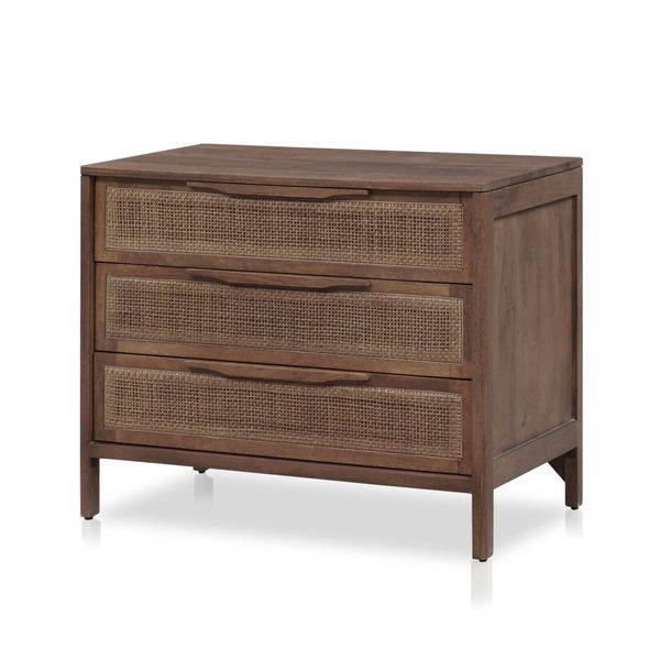 Sydney Large Solid Brown Wash Mango Nightstand | Scout & Nimble
