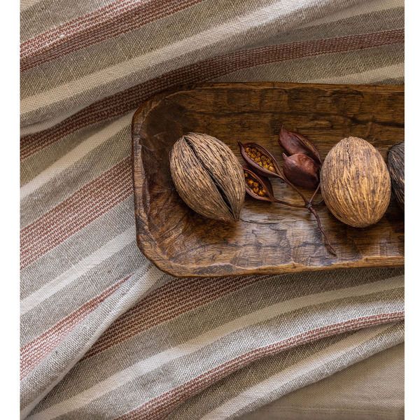 Montecito Oversized Throw Blanket - Terra Cotta / Natural