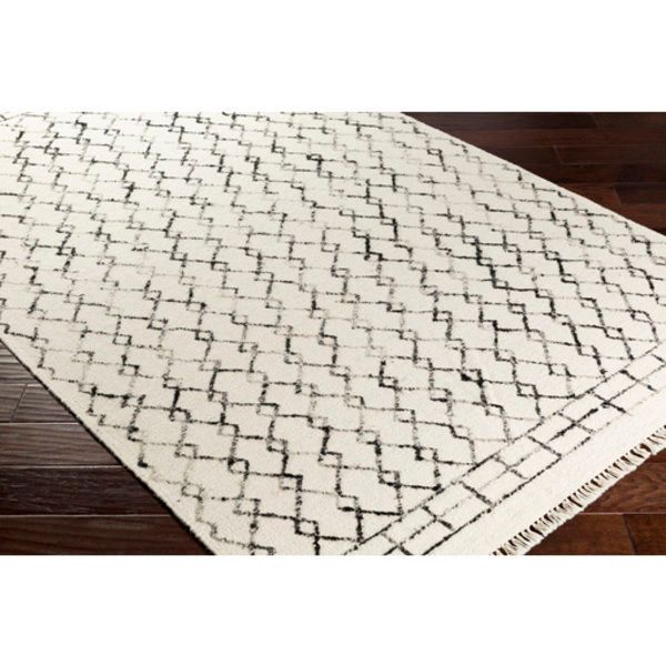 Nettie Cream / Black Lattice Diamond Rug | Scout & Nimble