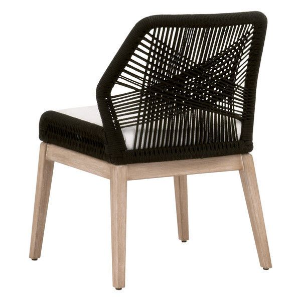 Loom Black Rope Mahogany Dining Chair, Set of 2 | Scout & Nimble