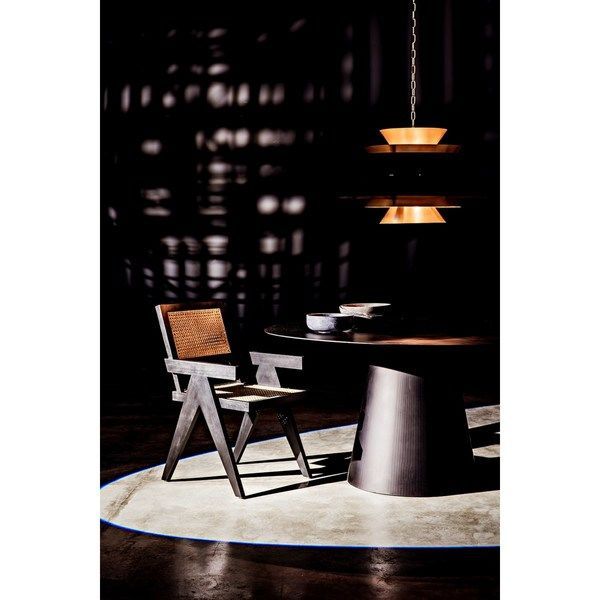 Vesuvius Dining Table, Black Metal | Scout & Nimble