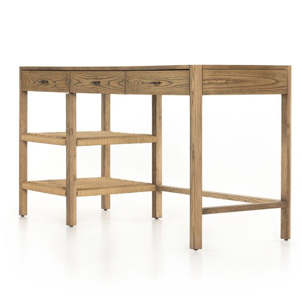 Zuma Natural Ash Modular Desk | Scout & Nimble