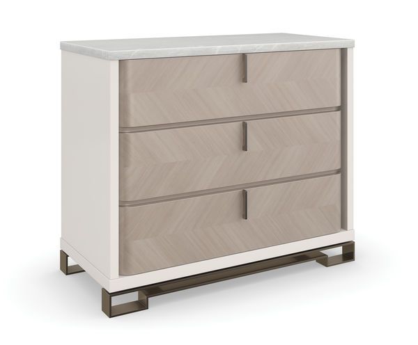 Gray Marble Modern Subtle Gesture Chest | Scout & Nimble